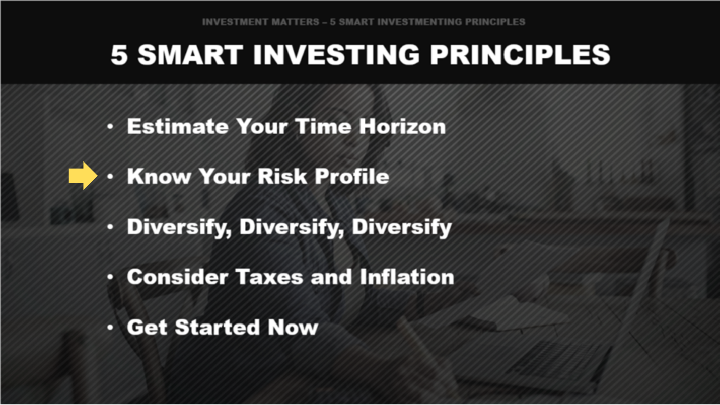 5 Smart Investing Principles - Risk Profile